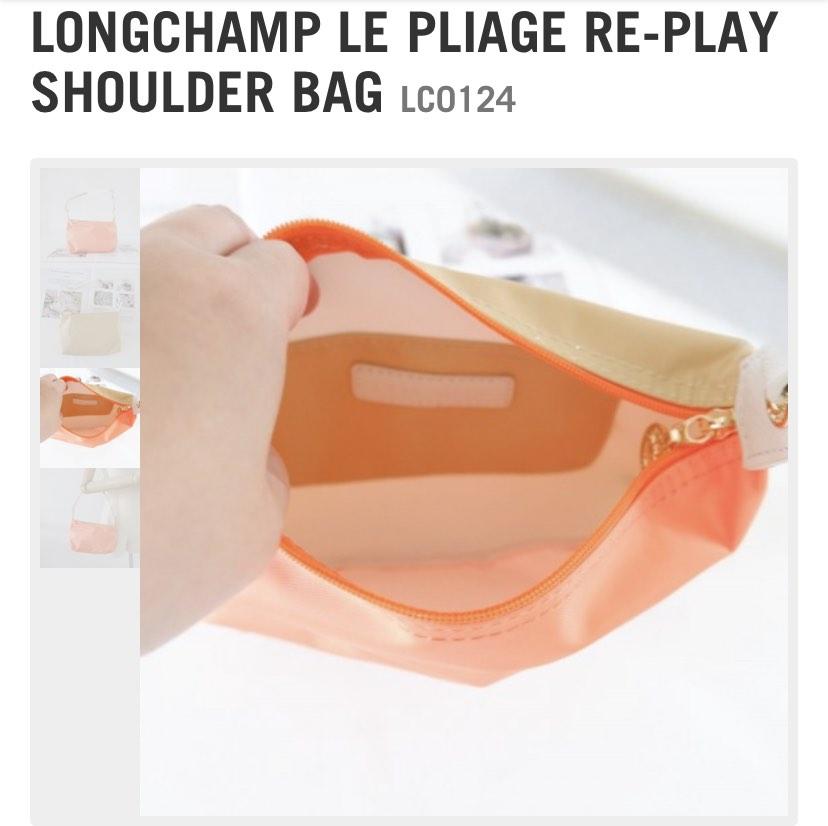 Tas LC Longchamp Le Pliage Re Play Shoulder bag, Barang Mewah, Tas ...