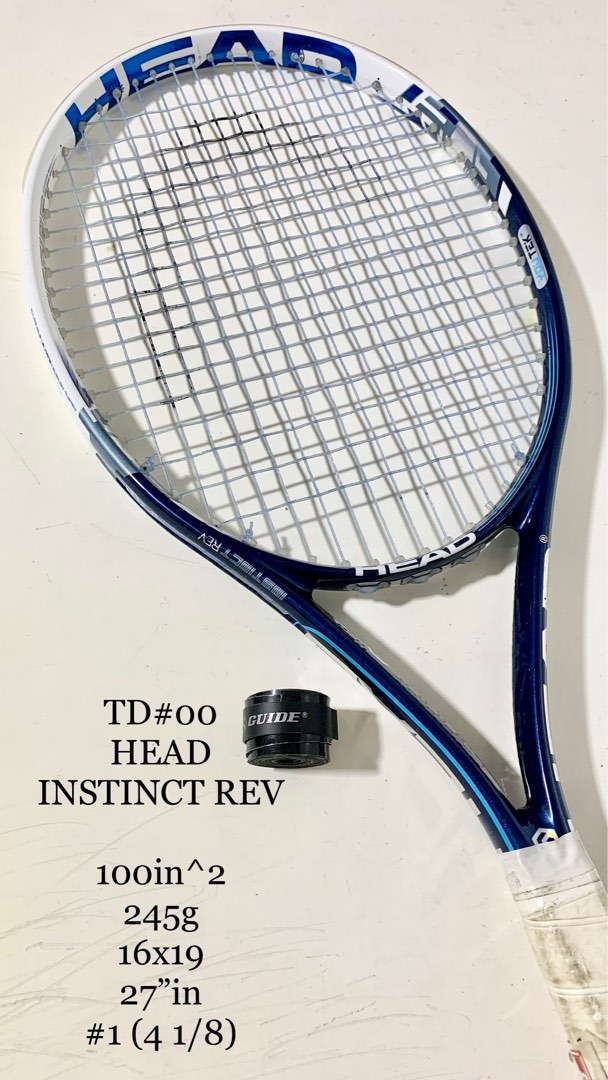 TD#00 HEAD INSTINCT REV YOUTEK, Sports Equipment, Sports & Games ...