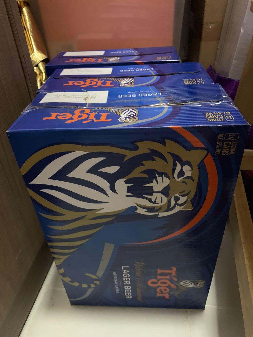 Tiger Beer 3 Cartons, Food & Drinks, Alcoholic Beverages on Carousell