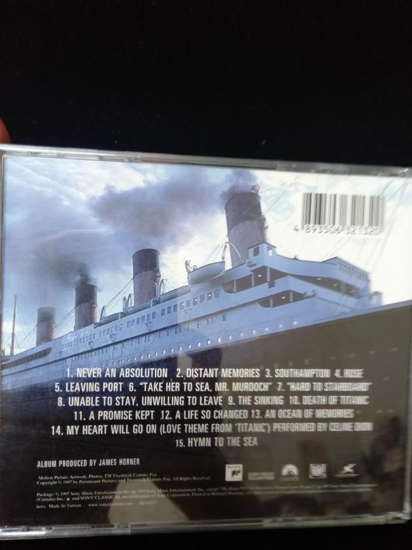 TITANIC 珍藏版二手正版CD, 書籍、休閒與玩具, 樂器、音樂相關, CD、DVD在旋轉拍賣