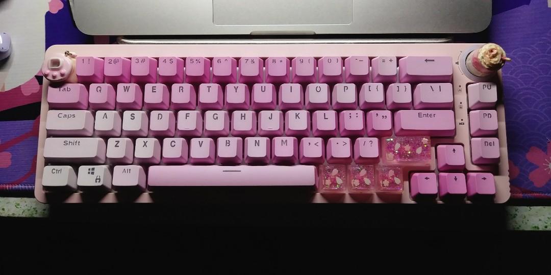 Tm680/tom680 pink mechanical keyboard, Computers & Tech, Parts ...