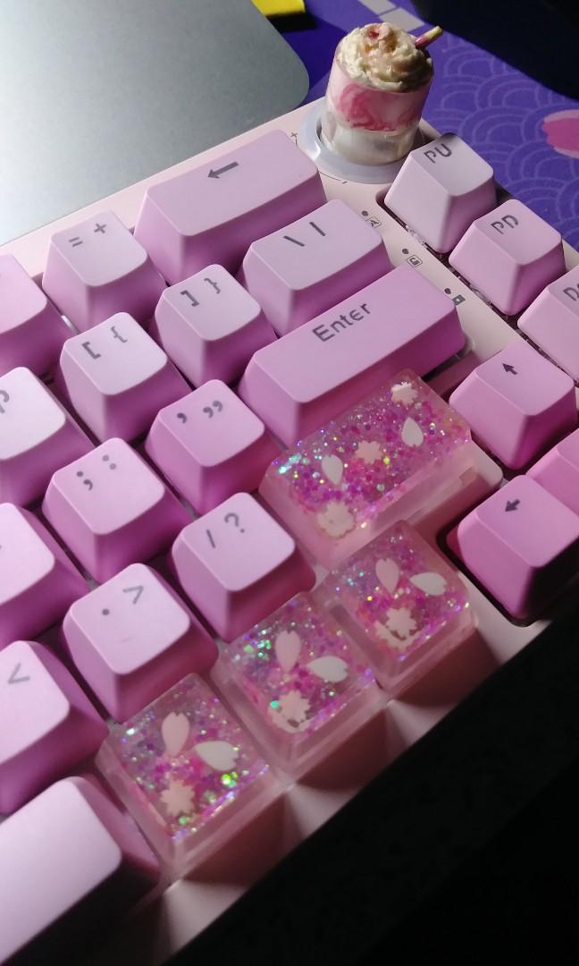 Tm680/tom680 pink mechanical keyboard, Computers & Tech, Parts ...