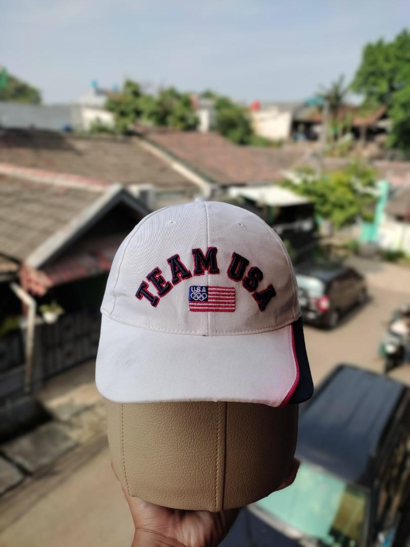 Topi Vintage Usa Team Olympiade, Fesyen Pria, Aksesoris, Topi di Carousell