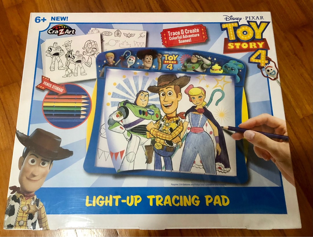 Toy Story 4 Light Up Tracing Pad, Hobbies & Toys, Toys & Games on Carousell