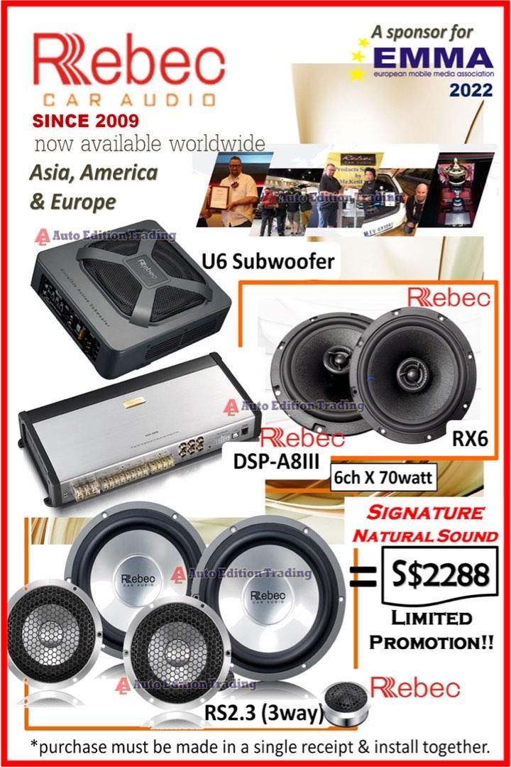 Toyota Alphard on Rebec Audio full package - speakers DSP digital sound process with amplifier ...