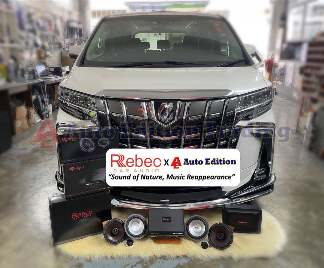 Toyota Alphard on Rebec Audio full package - speakers DSP digital sound ...