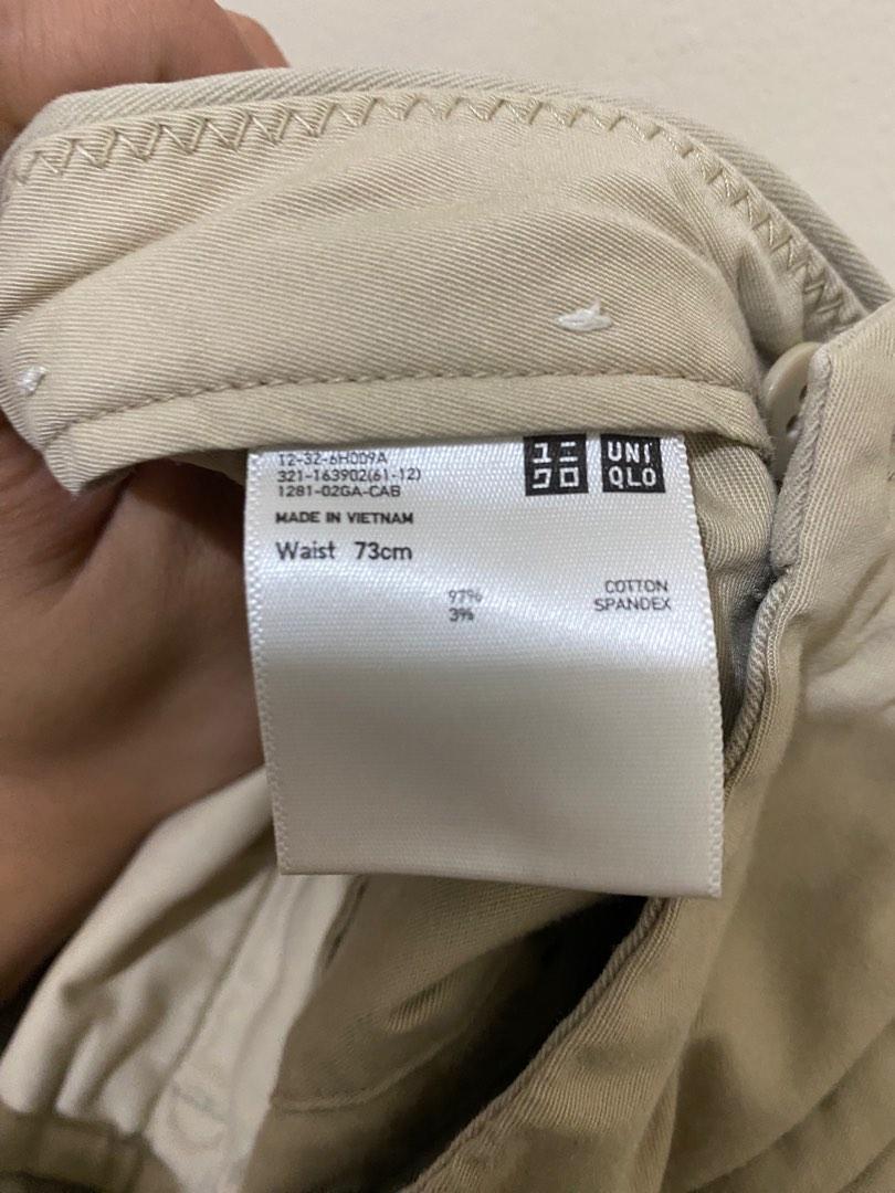 UNIQLO MEN Khaki/Beige Pants, Men's Fashion, Bottoms, Jeans on Carousell