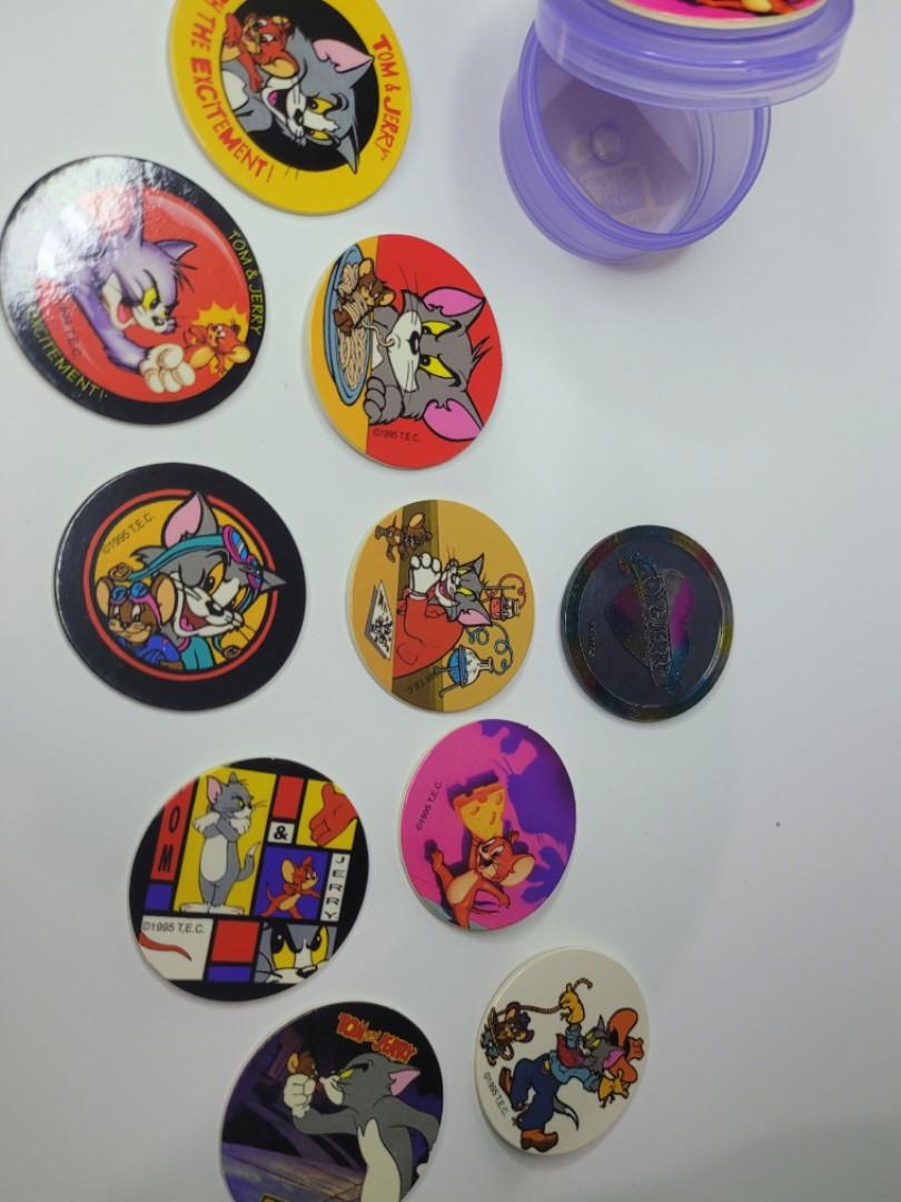 Vintage 1995 Tom & Jerry Milkcap/Pog set, Hobbies & Toys, Memorabilia ...