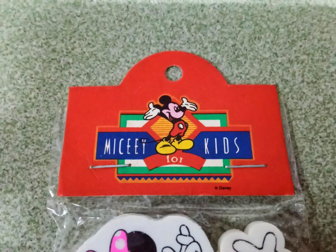Vintage 90's Disney Mickey For Kids Minnie Mouse Erasers Set., Hobbies ...
