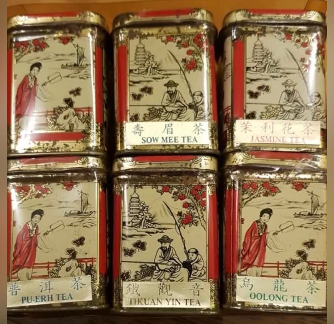 Vintage Chinese Tea Gift pack of 6 tins, Hobbies & Toys, Memorabilia ...