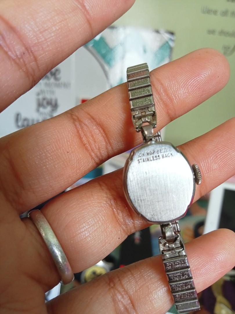 VINTAGE HELBROS GERMANY 10k R GO P BEZEL S.S, Women's Fashion, Watches ...