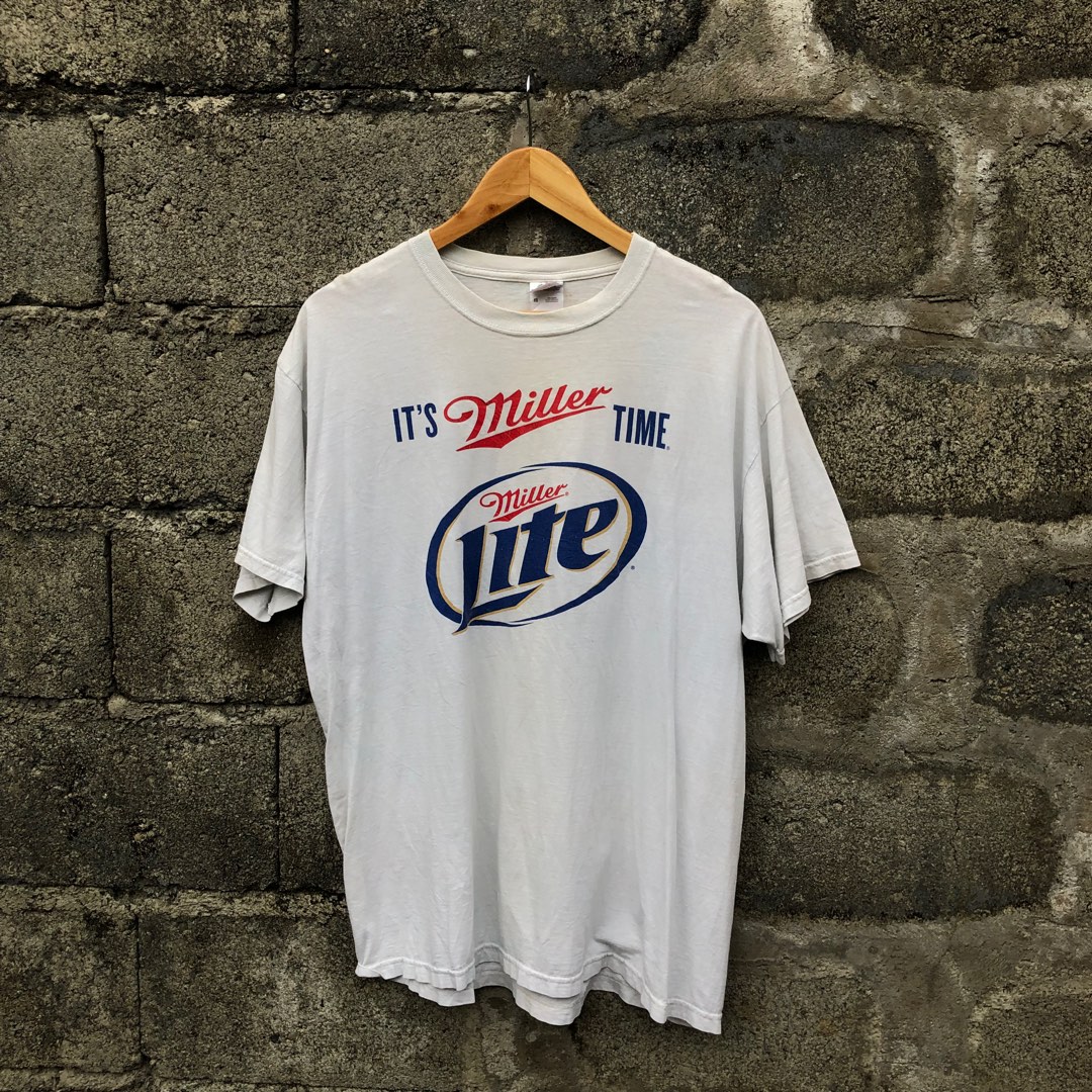 Vintage Miller Lite, Men's Fashion, Tops & Sets, Tshirts & Polo Shirts ...