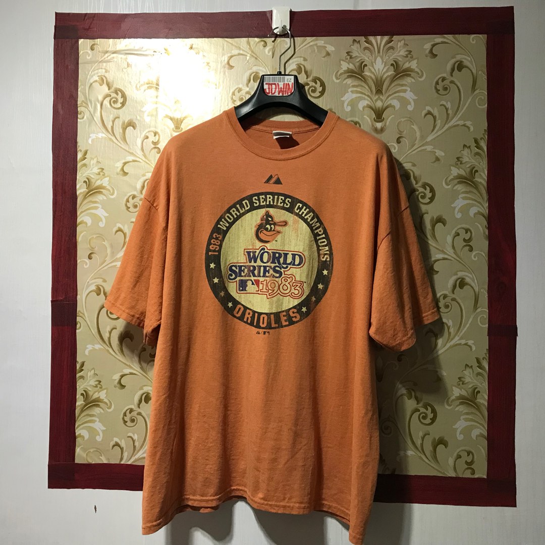 VINTAGE TEES BALTIMORE ORIOLES 1983 WORLD SERIES CHAMPIONS BY MAJESTIC ...