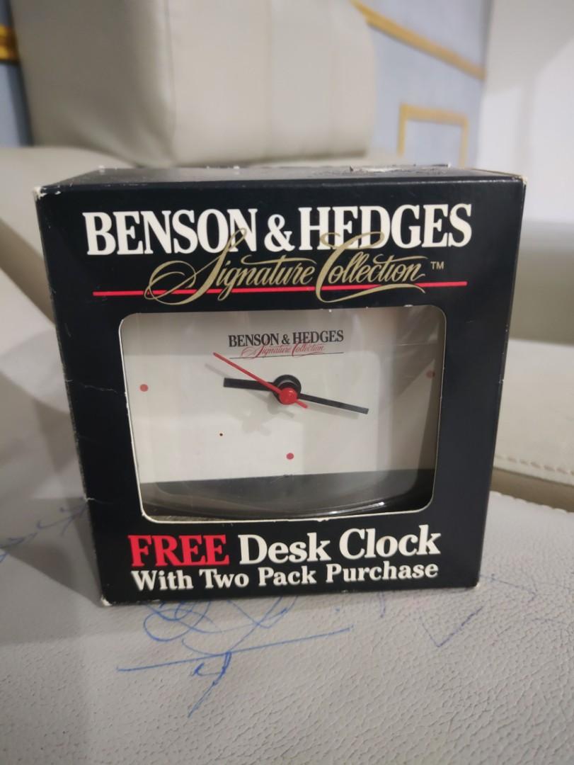 Vtg Desk Clock Benson & Hedges Signature Collection, Hobbies & Toys ...