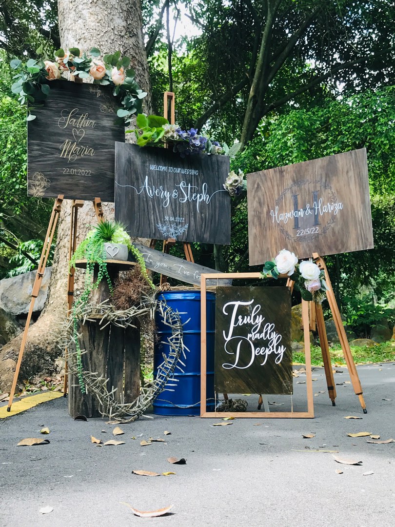 Wedding Welcome Sign Wooden Signage Custom Personalise Signboard Venue ...