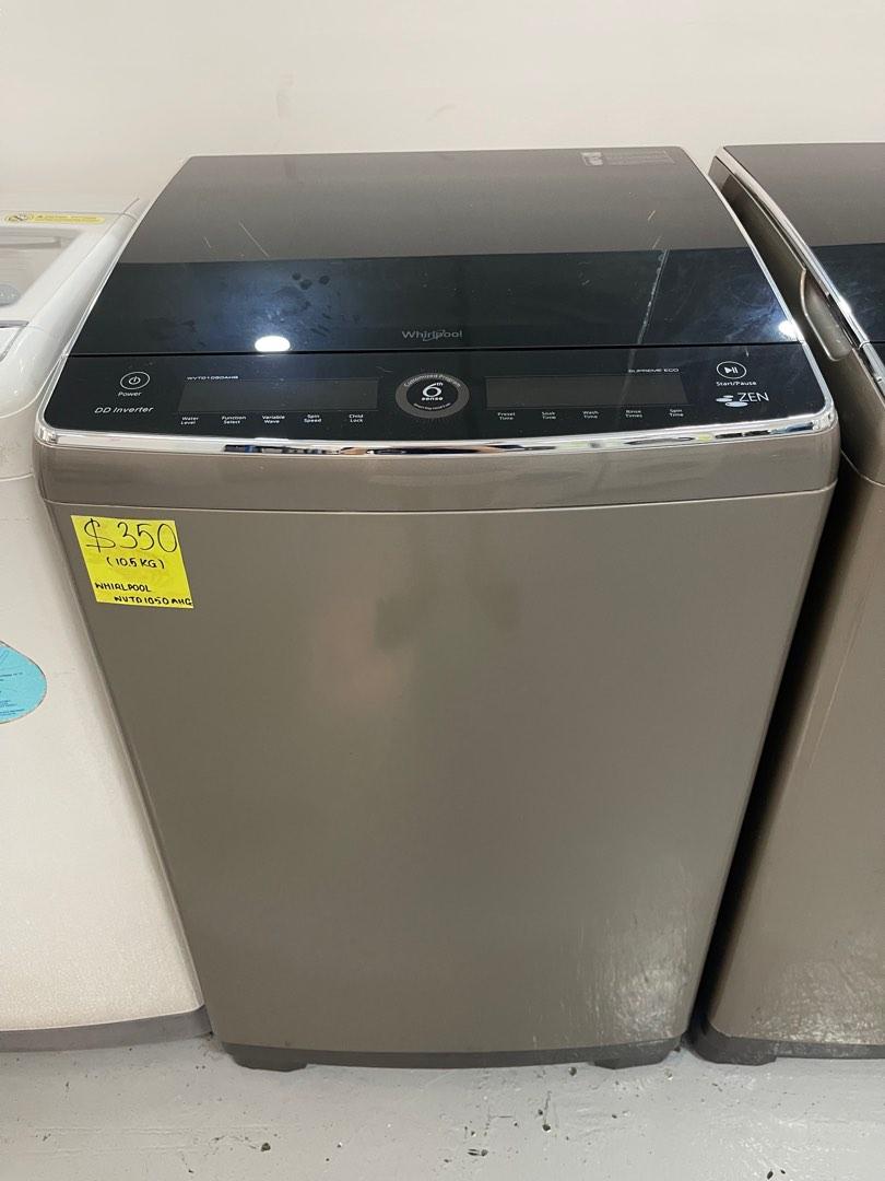 WHIRLPOOL WVTD1050AHG TOP LOAD WASHER (10.5KG) ZEN DIRECT DRIVE ...