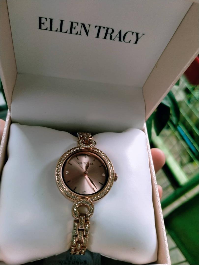 Woman's Watch - Ellen Tracy Rose Gold Watch, Luxury, Watches on Carousell