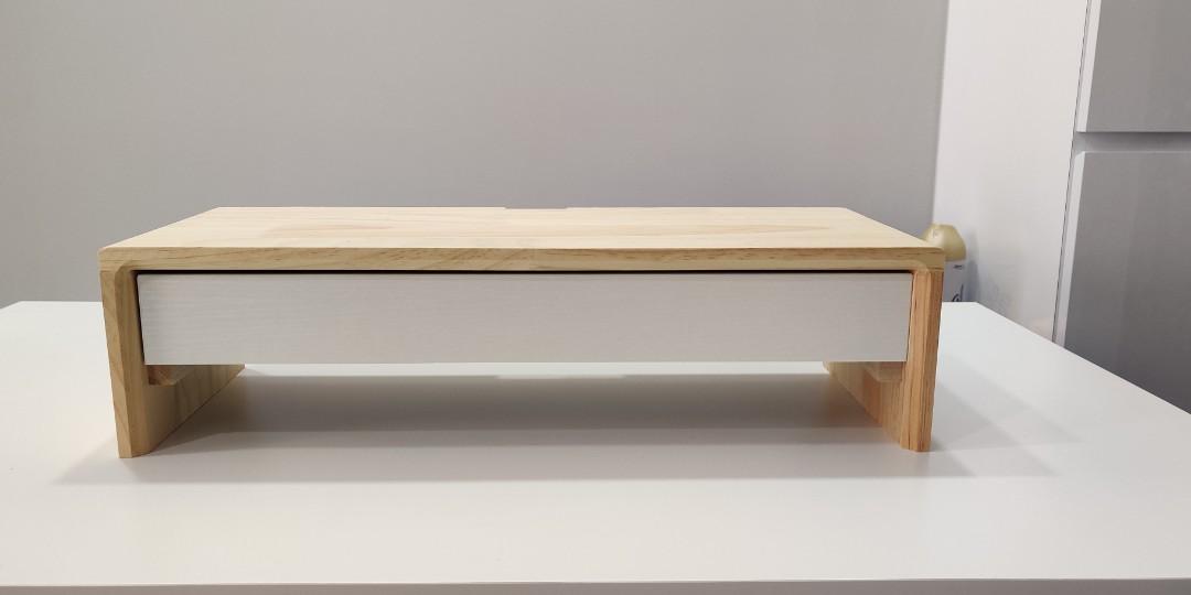 Wooden Laptop Stand with drawer, Furniture & Home Living, Home ...