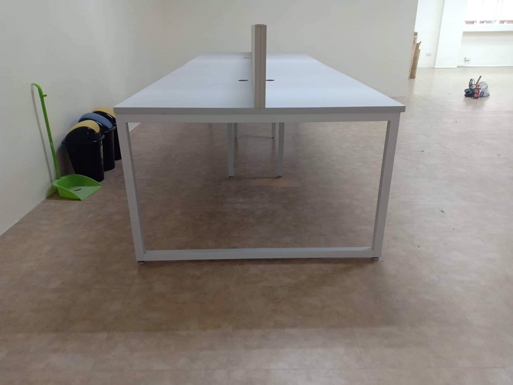 ;;workstation table with acrylic partition]]', Furniture & Home Living ...