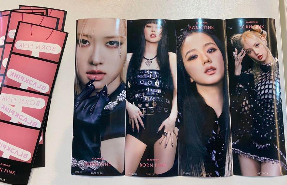 [wts 108/4ea] blackpink born pink ktown lucky draw event photo frame jennie jisoo lisa rose ...