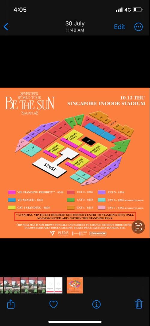 WTT ONLY SEVENTEEN BE THE SUN CONCERT SINGAPORE TICKETS, Tickets & Vouchers, Event Tickets on ...