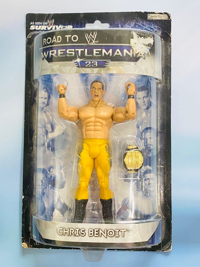 WWE Chris Benoit figure Wrestlemania 23, Hobbies & Toys, Toys & Games ...