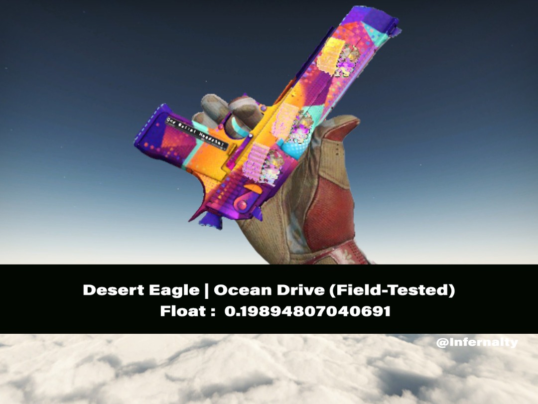 (0.19FV) Desert Eagle Ocean Drive FT CSGO SKINS KNIVES, Video Gaming ...