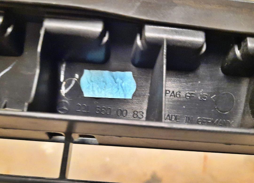 07-09 MERCEDES W221 S-CLASS FRONT HOOD CHROME GRILLE 2218800083, Auto ...