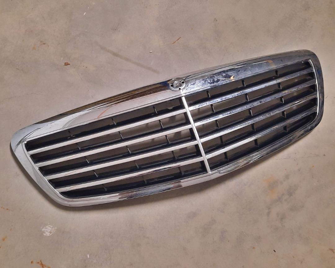 07-09 MERCEDES W221 S-CLASS FRONT HOOD CHROME GRILLE 2218800083, Auto ...