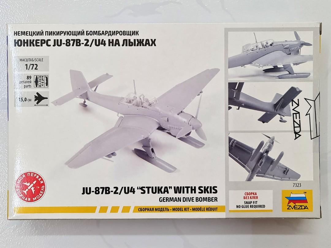 1/72 #7323 Zvezda German Luftwaffe Dive Bomber Ju-87 B-2/U4 "Stuka ...