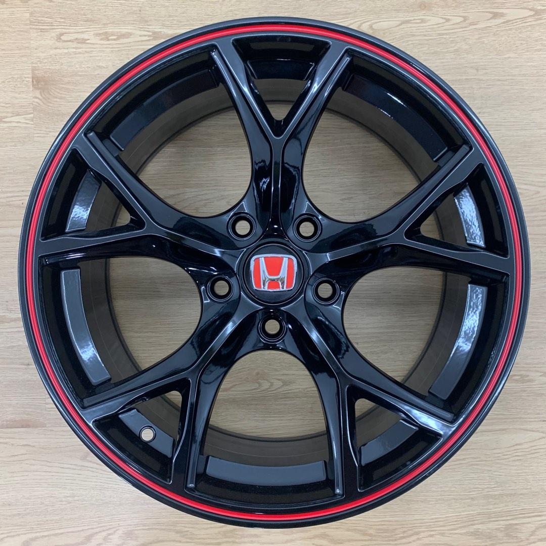 17” FK8 Design sport rims, Car Accessories, Tyres & Rims on Carousell