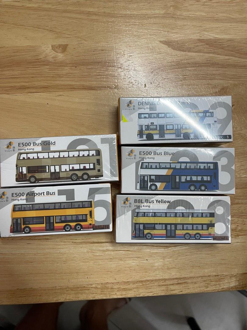 全新一套五件 非官方巴士 tiny L01 L15 L29 L23 L28 九巴 城巴 電力公司, 興趣及遊戲, 玩具 & 遊戲類 - Carousell