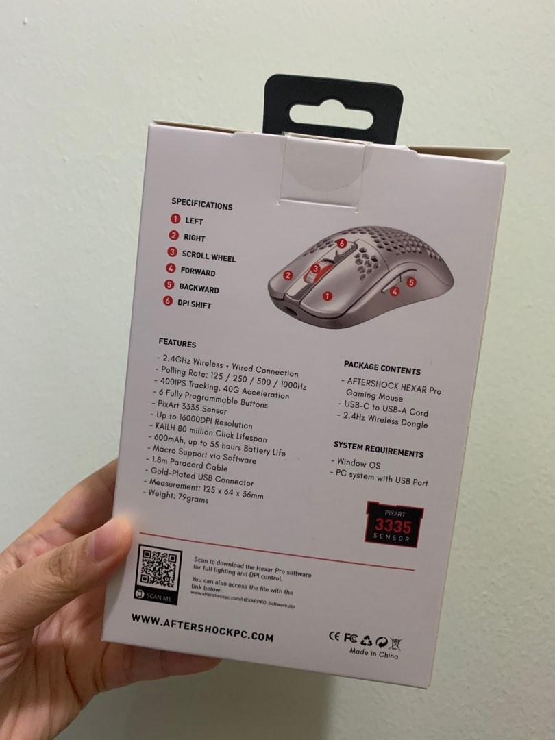Aftershock Hexar Pro Gaming Mouse, Computers & Tech, Parts ...