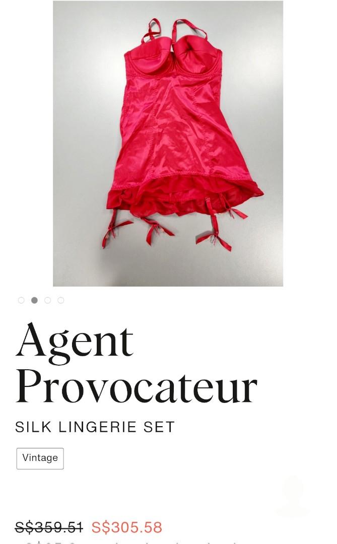 Agent Provocateur Red Basque, Women's Fashion, New Undergarments ...