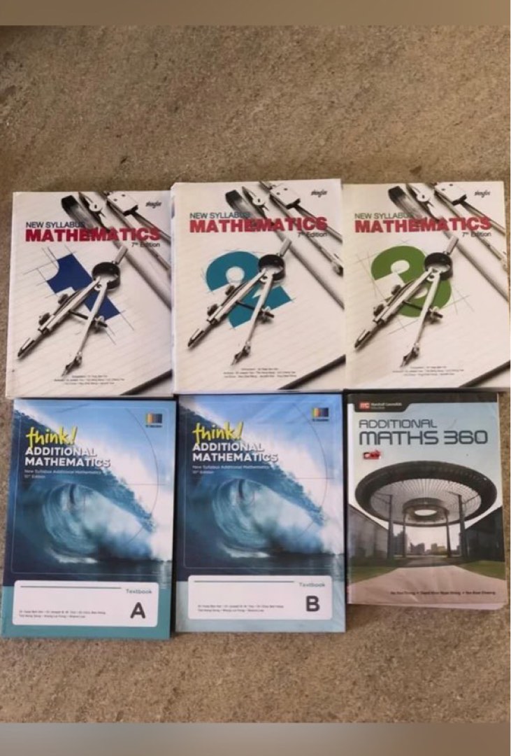 ALL MUST GO: SECONDARY SCHOOL MATH TEXTBOOKS, Hobbies & Toys, Books ...