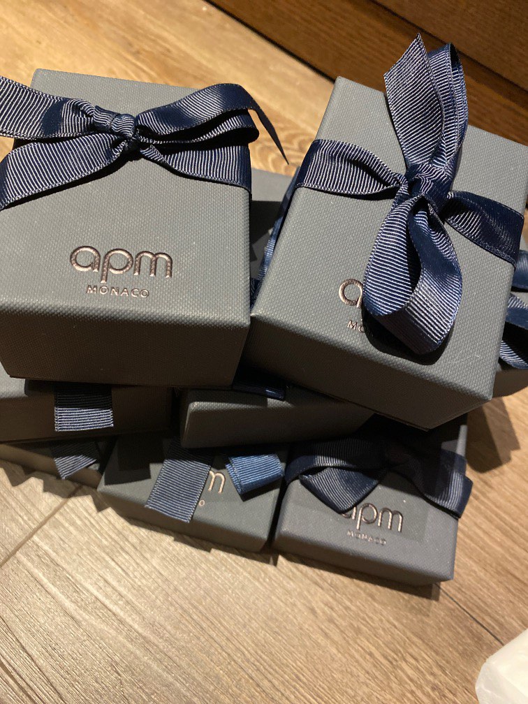 APM MONACO empty boxes with paper bags, Furniture & Home Living, Home ...