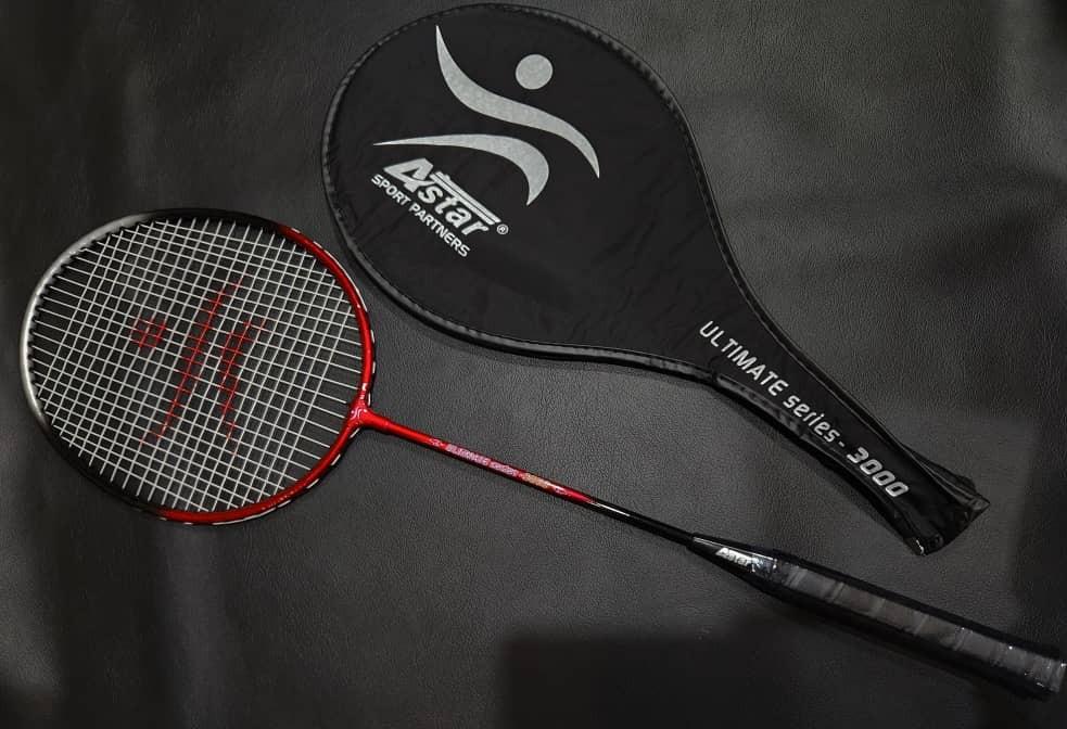 Astar Super Value Badminton Racket String and Strung [Free Cover ...