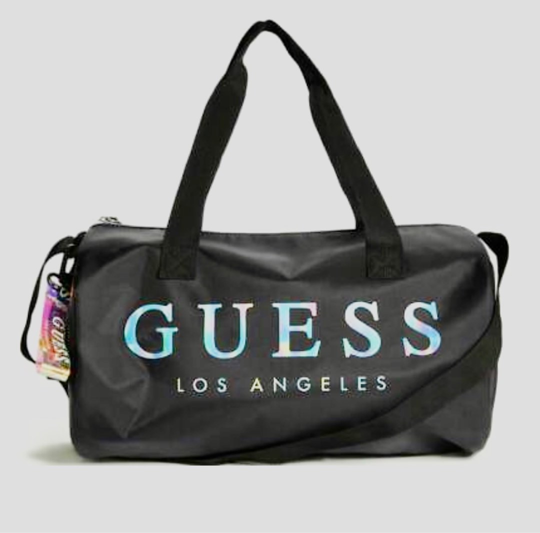 Authentic Guess Small Duffle/Gym Bag, Luxury, Bags & Wallets on Carousell