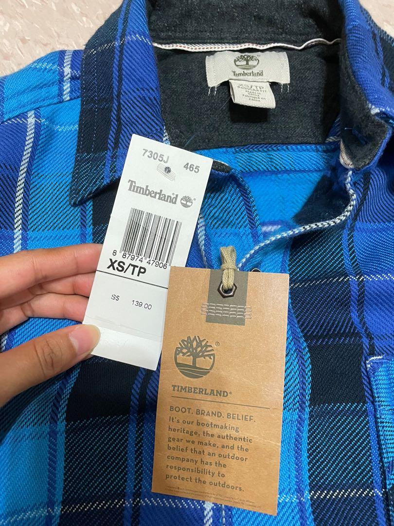 Authentic Timberland Checkered Shirt, Men's Fashion, Tops & Sets ...