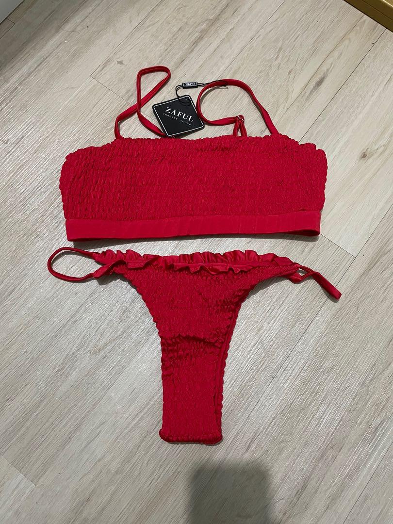 Authentic Zaful Red Bikini Womens Fashion Swimwear Bikinis