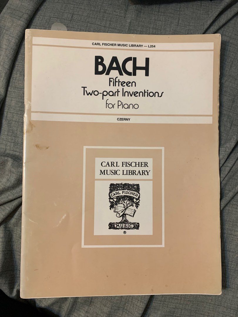 Bach Fifteen Two-part Inventions for Piano, 興趣及遊戲, 音樂、樂器 & 配件, 音樂與媒體 ...