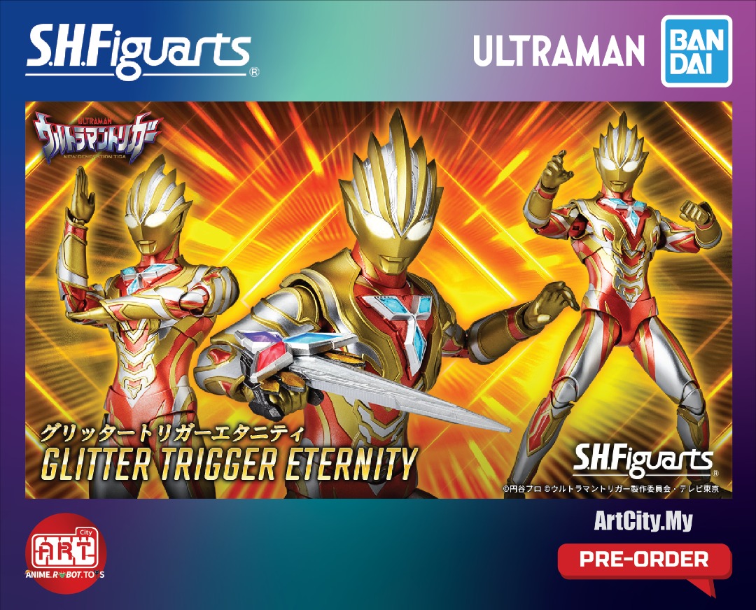 Bandai S.H.Figuarts - SHF Ultraman Glitter Trigger Eternity, Hobbies ...