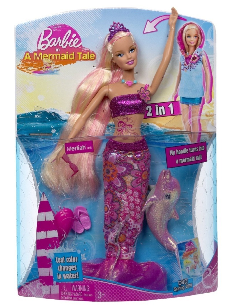 [徵收]Barbie in a Mermaid Tale Merliah doll 芭比之美人魚歷險記Merliah公仔, 徵收 ...