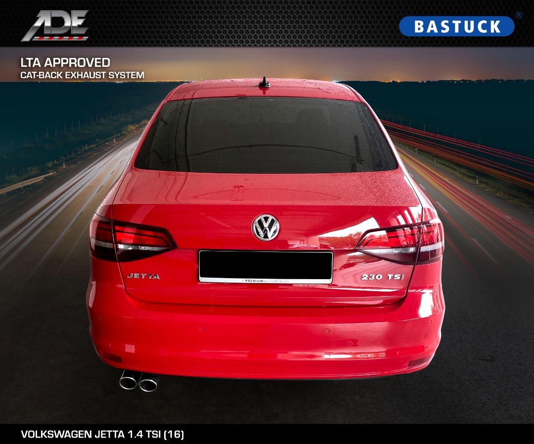 BASTUCK LTA APPROVED CAT-BACK EXHAUST SYSTEM ON VOLKSWAGEN JETTA 1.4 ...