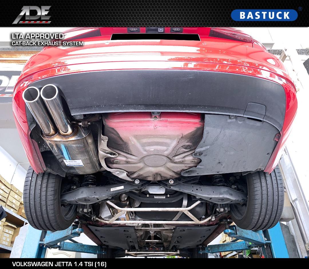 BASTUCK LTA APPROVED CAT-BACK EXHAUST SYSTEM ON VOLKSWAGEN JETTA 1.4 ...