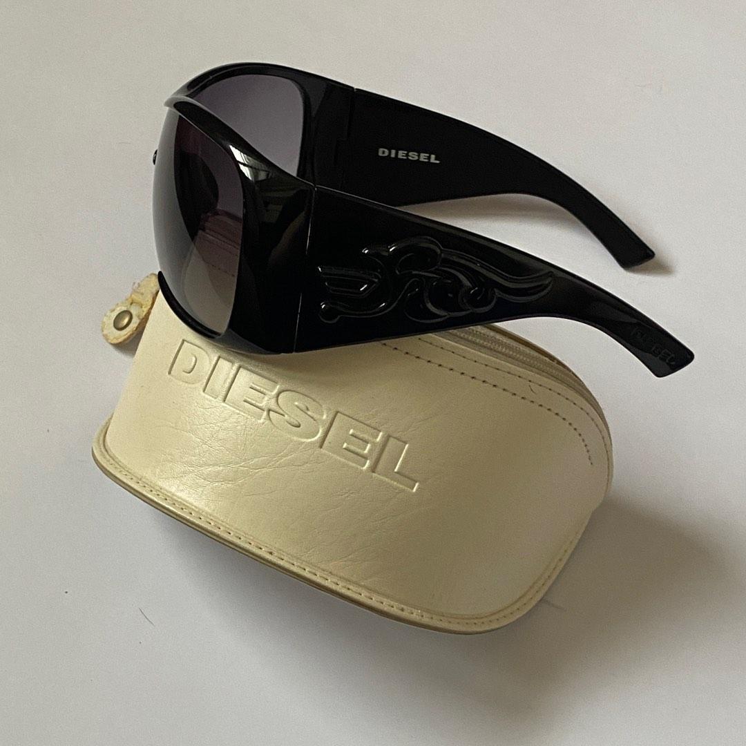 diesel oversized y2k shield sunglasses, Women's Fashion, Watches ...