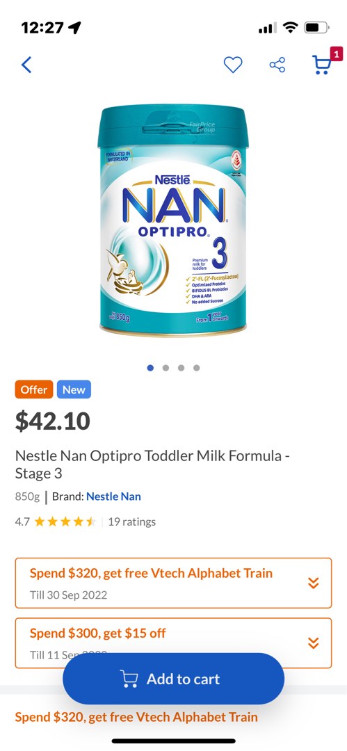 Brand New NAN STAGE 3 Optipro, Babies & Kids, Nursing & Feeding ...