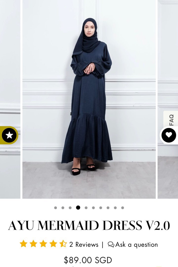 ByMarlena - Ayu Mermaid Dress, Women's Fashion, Muslimah Fashion ...