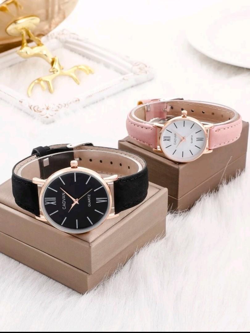 Cadvan 2PCS Minimalist Couple Quartz Watch, Women's Fashion, Watches ...