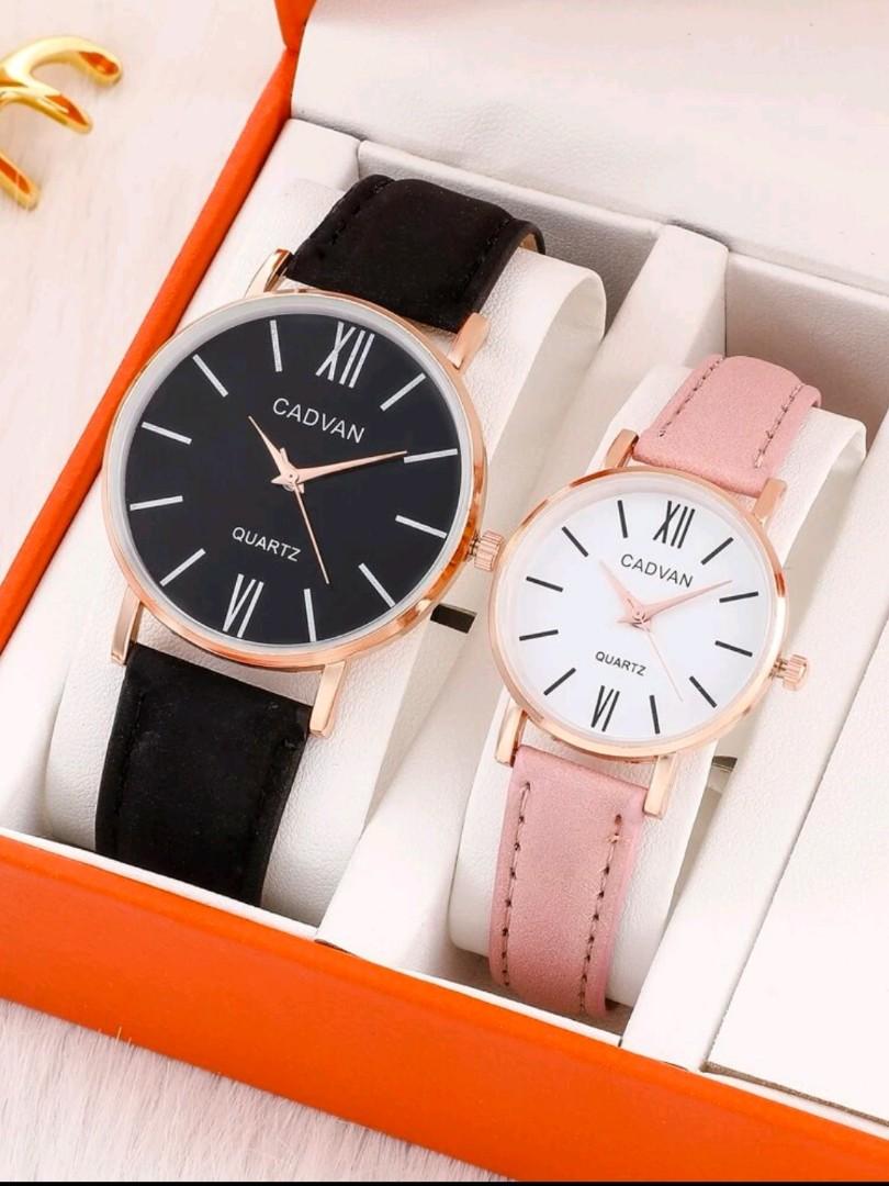 Cadvan 2PCS Minimalist Couple Quartz Watch, Women's Fashion, Watches ...
